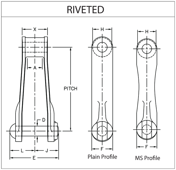 Item # 720S, 700 Class Pintle Chain On Allied-Locke Industries