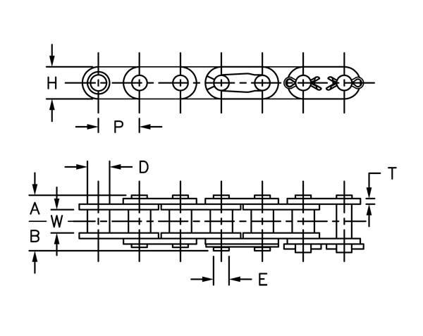 Straight Sidebar Chains On Allied-Locke Industries