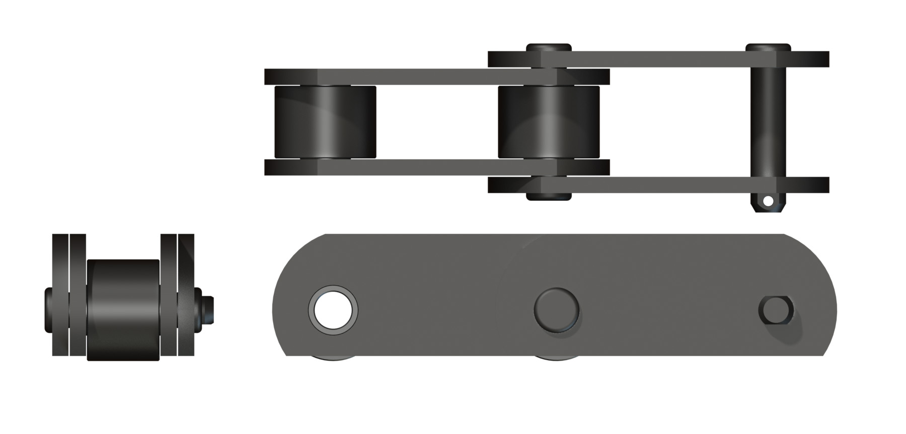 Item # CC5, 6.000" Pitch Chain, Straight Sidebars On Allied-Locke ...