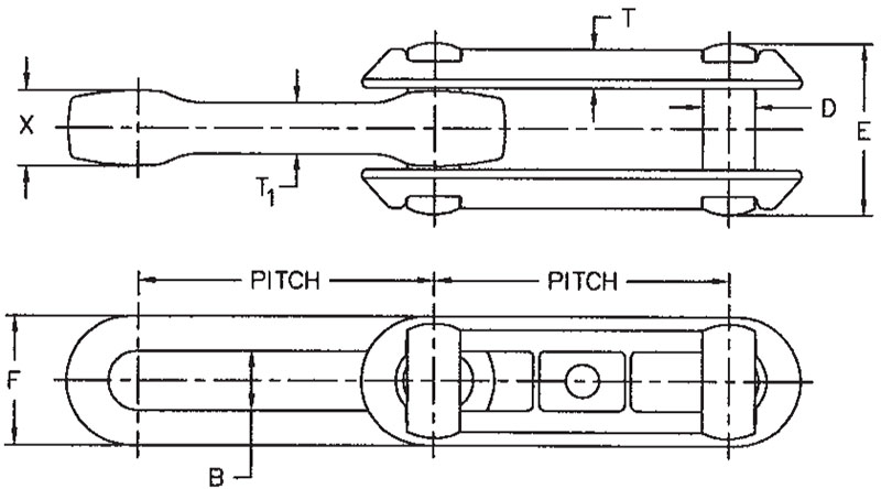 Item # X678, X-Type Chain On Allied-Locke Industries
