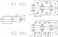 Item # C2080H K-2, Double Pitch Bent, Two Sides Attachment On Allied ...