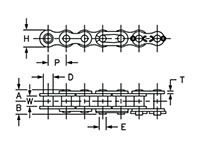 ANSI Single Strand Roller Chains On Allied-Locke Industries